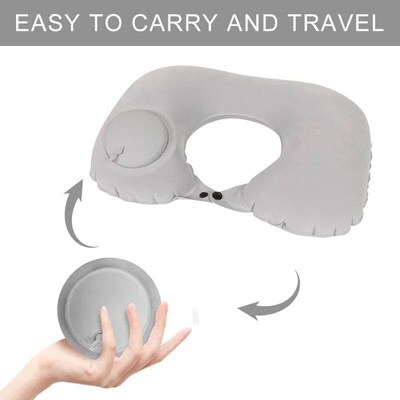 1pc Travel Pillows Airplanes Inflatable Super Light Portable