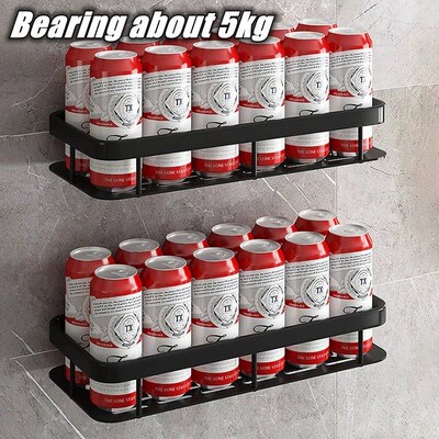Single Layer Bathroom Storage Holder Aluminum Alloy Thickene