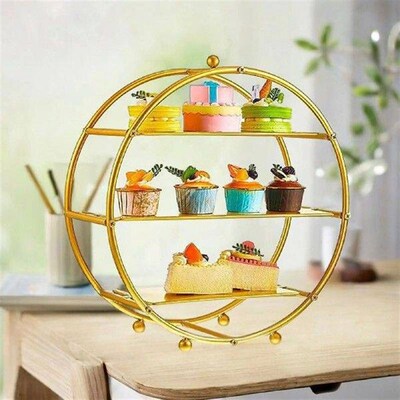 3 Tier Cupcake Stand Tiered Serving Tray for Wedding Party