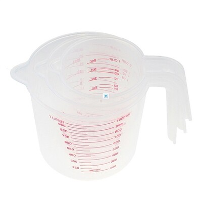 250/500/1000ML Plastic Measuring Cup Jug Pour Spout Surface