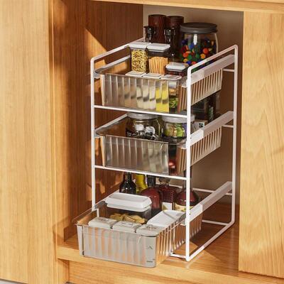 Sink Shelf Soap Sponge Drain Rack Kitchen Organizer Holder