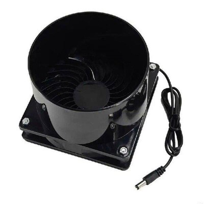 C90A 5.5x2.1mm 12V Solar Panel Exhaust Fan Air Extractor