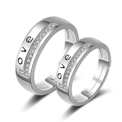 Moissanite six-claw diamond ring female proposal marriage op