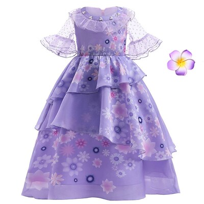 Encanto Isabela Madrigal Girls Cosplay Princess Baby Kids Fl