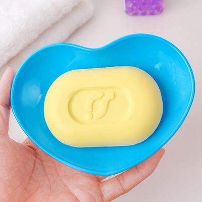 Creative Double-Layer Heart-Shaped Soap Dish, Bathroom Acces
