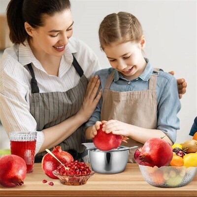 Pomegranate Deseeder Stainless Steel Wood Hammer Kitchen