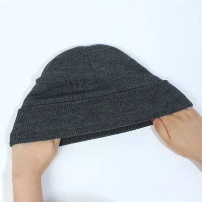 Winter Soft Thick Fleece  Beanie Hat for Men Women Warm Knit