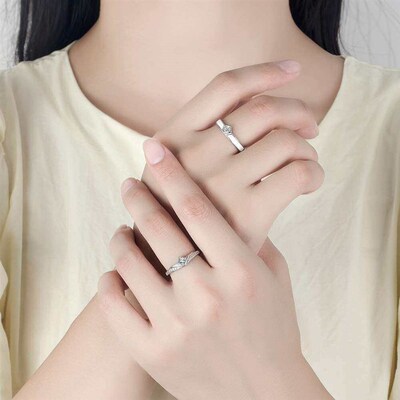 Princess and Knight Couples Ring A Pair of High-end Romanti