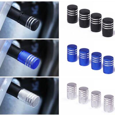 4PCS Bike Valve Caps Aluminum Alloy Schrader Valve Caps Moto