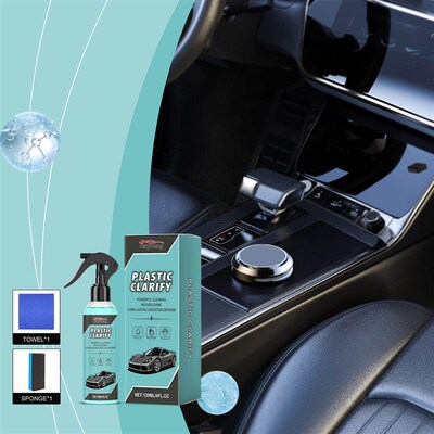 RAYHONG Car Plastic Restorer Spray, Car Care Cleaning and Br