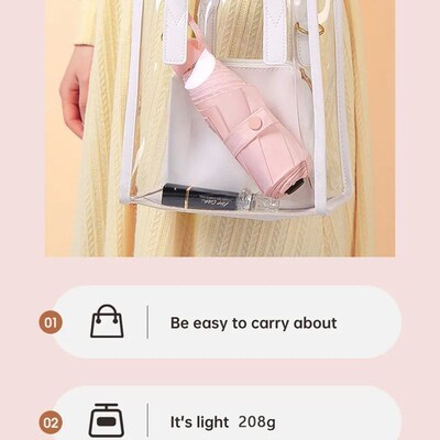 Ultralight And Compact Portable Capsule Umbrella UV Protecti