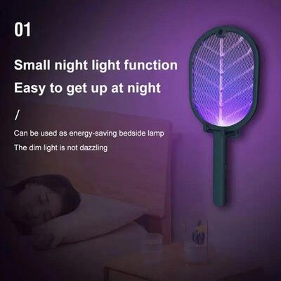 1pc Electric Mosquito Killer Swatter USB Rechargeable Electr