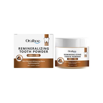 ORALHOE Dried Tangerine Peel Tooth Powder Gentle Cleaning Fr