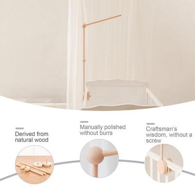 7Pcs  Assembly Rattles Bracket Set Infant Crib Mobile Bed Be