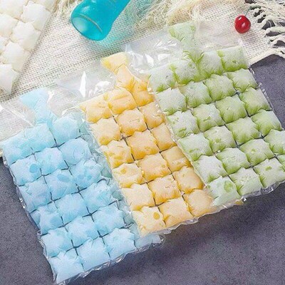 SelfSealing Ice Bag Home Ice Cube Mold Small SquareDisposabl