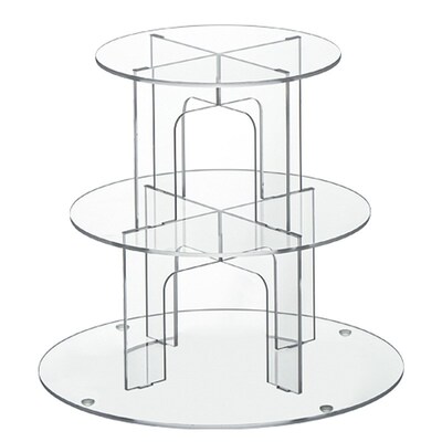 Clear Transparent Multilayer Acrylic Cake Stand for Wedding