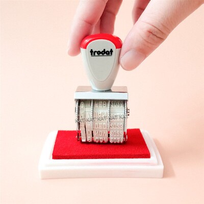 Date Stamps New Creative DIY Business Rubber Stamp with Adju