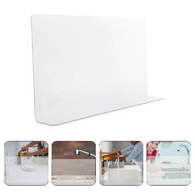 2 Pcs Splash Proof Anti-splash Baffle Water Trough Basin