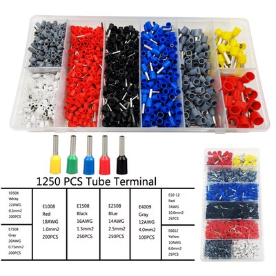 Box-packed Tubular Various Styles electrical wire cable conn