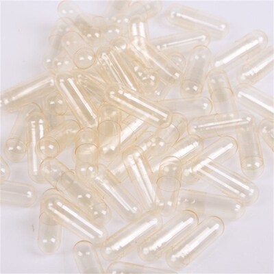 1000PCS Size 0#  Cellulose Clear HPMC Plant Empty Capsules,