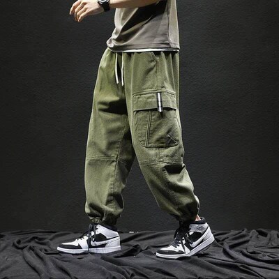 Spring Mens Tooling Pants Mens Loose Large Size Mens Pant