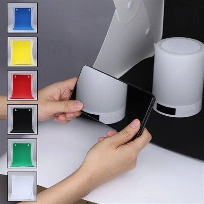 Photography Tent LED 2x5600k 2x550lm Removable 6 Background