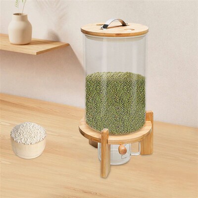 7.5L Creative Flour Cereal Airtight Container Rice Dispenser