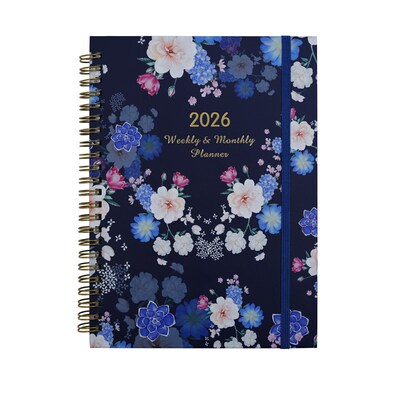 English 2026 Schedule Planner Notepad 12 Months Wear-resista