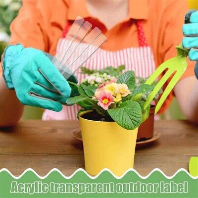 Acrylic Plant Labels Multipurpose Acrylic Plant Tags 10PCS