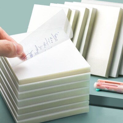 Transparent Sticky Notes with Scrapes Stickers Paper Clear s