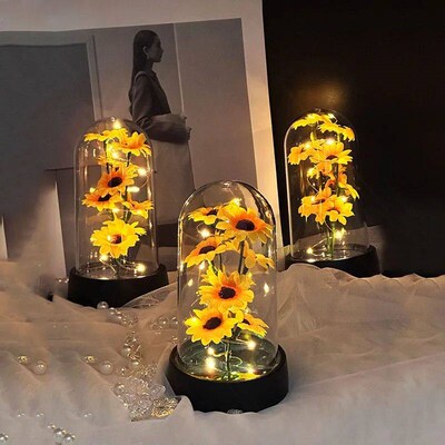 Graduation season gift small sunflower plastic set Mothers
