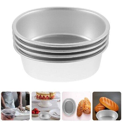 12PCS Baking Molds Anodized Aluminum Alloy Cake Pudding