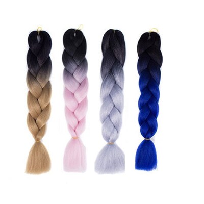 ombre braids xpression hair expression twist jumbo braid假发