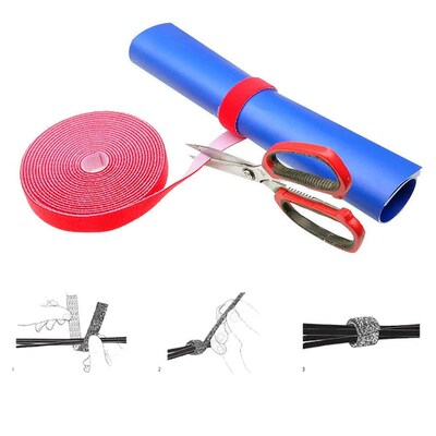 5 Meters Nylon Cable Ties Power Wire Loop Tape Multifunction