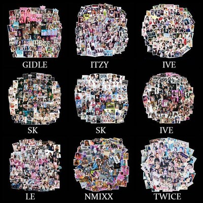 Mix Kpop ers Pack Stray Kids ATEEZ IVE GIDLE GOT7 Album Phot