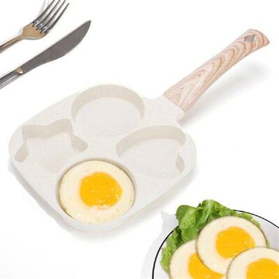 4 Hole Omelet Pan Egg Frying Pan Multi-Function Divided Egg
