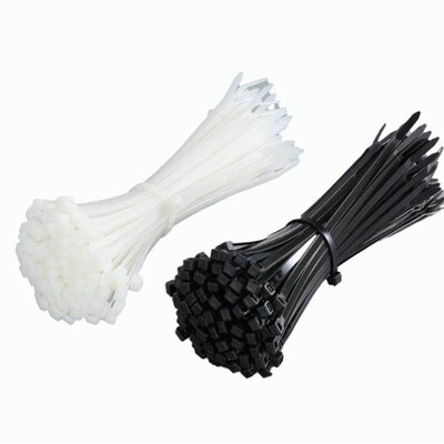 3x200mm nylon plastic cable ties zip fasten wire wrap strap