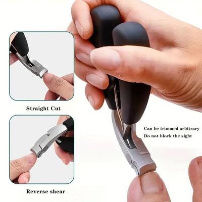 Stainless Steel Nail Scissors with Curved Blade - Heavy-Duty