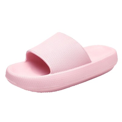 Plastic Thick Sole Slippers, Indoor Soft Sole Mens Home Bat