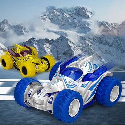 New ABS Double-sided Four-wheel Drive Inertial Toy Car Stunt