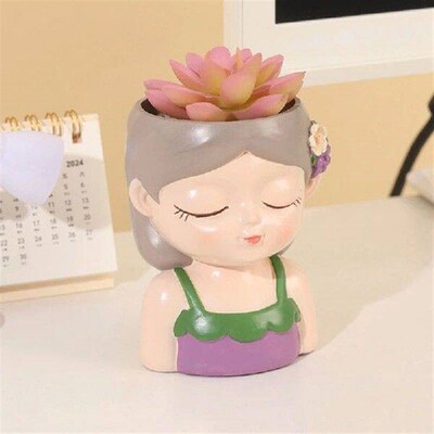 Cute Girls Creative Courtyard Balcony Garden Planter -