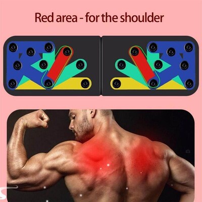 Folding Push Up Board Gym Home Fitness Exercise Equipment