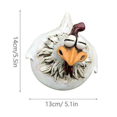 Waterproof Garden Statue Spoof Cock Garden Decor Funny