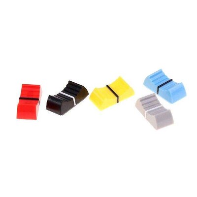 New 10PCS Fader Knob Cap Touch Sensitive Slider Ribbed