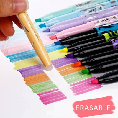 Erasable Highlighters Pastel Drawing Pen Fluorescent Highlig