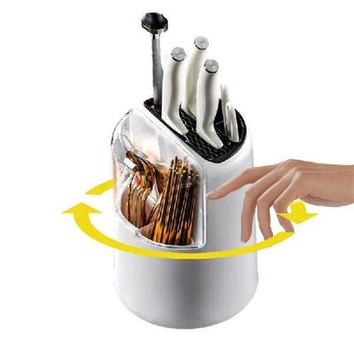 Rotating Utensil Holder 360 Degree Rotatable Utensil Stand
