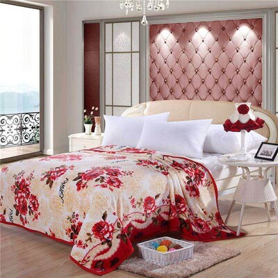 Thicken plush bedspread blanket Flannel Blanket for the sofa
