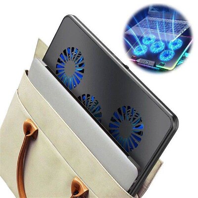 Laptop Cooling Pad Height Adjustable Laptop Cooler 2 USB