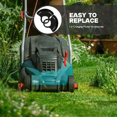 2 Pcs Grass Deflector Shields for 12 24V Electric Lawn