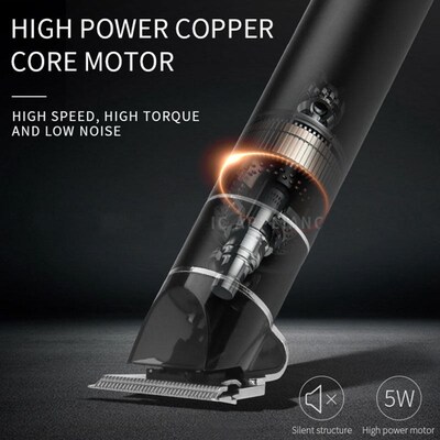 LCD display electric beard hair clipper barber cordless prof